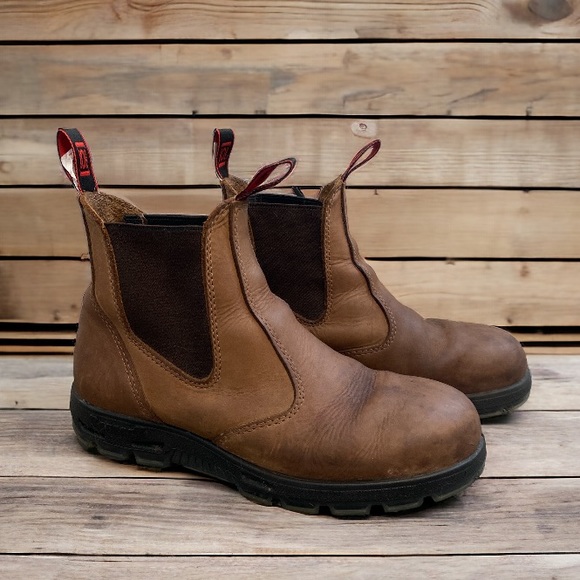 Redback Boots | Shoes | Redback Mesa Steel Toe Brown Leather Boots ...